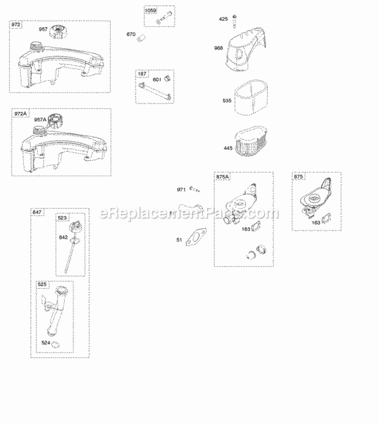 Screw 591307 - OEM Briggs and Stratton - eReplacementParts.com