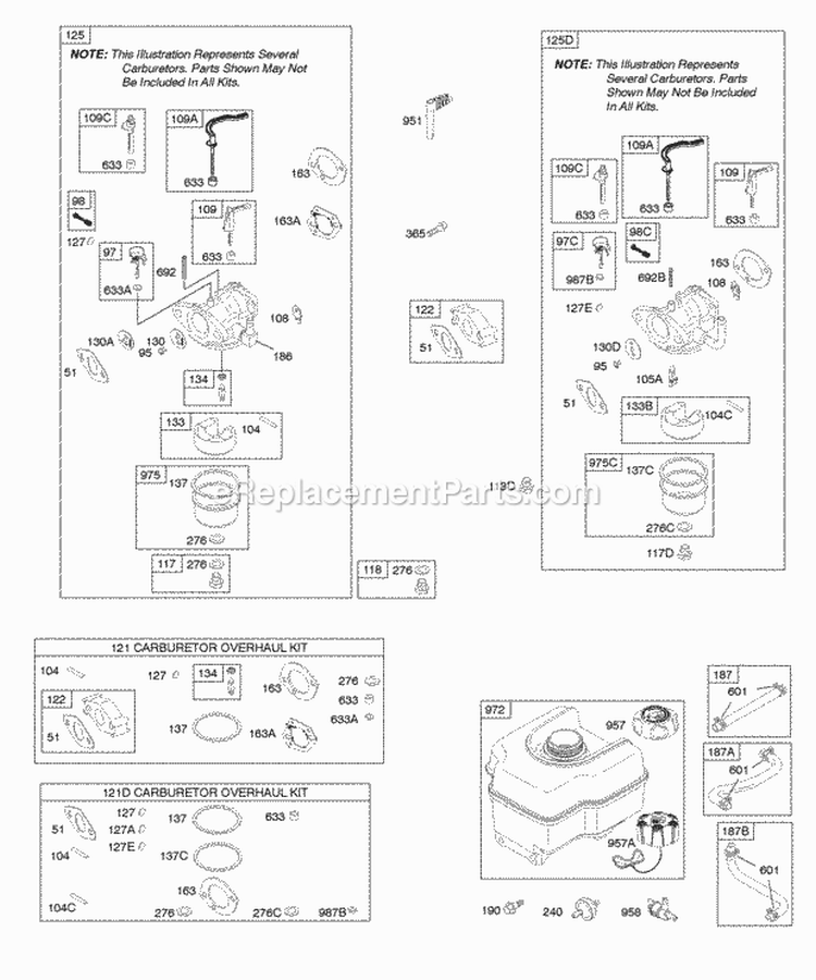 Float-carburetor 797136 - OEM Briggs and Stratton - eReplacementParts.com