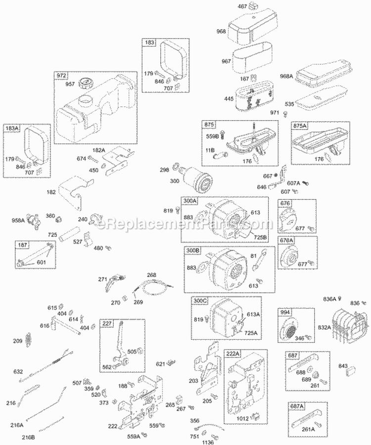 Bracket, Control 597209 - OEM Briggs and Stratton - eReplacementParts.com