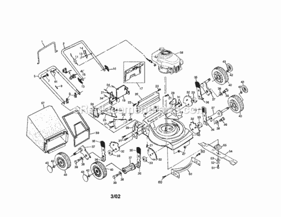 Control Bar 532131696 - OEM Craftsman - eReplacementParts.com