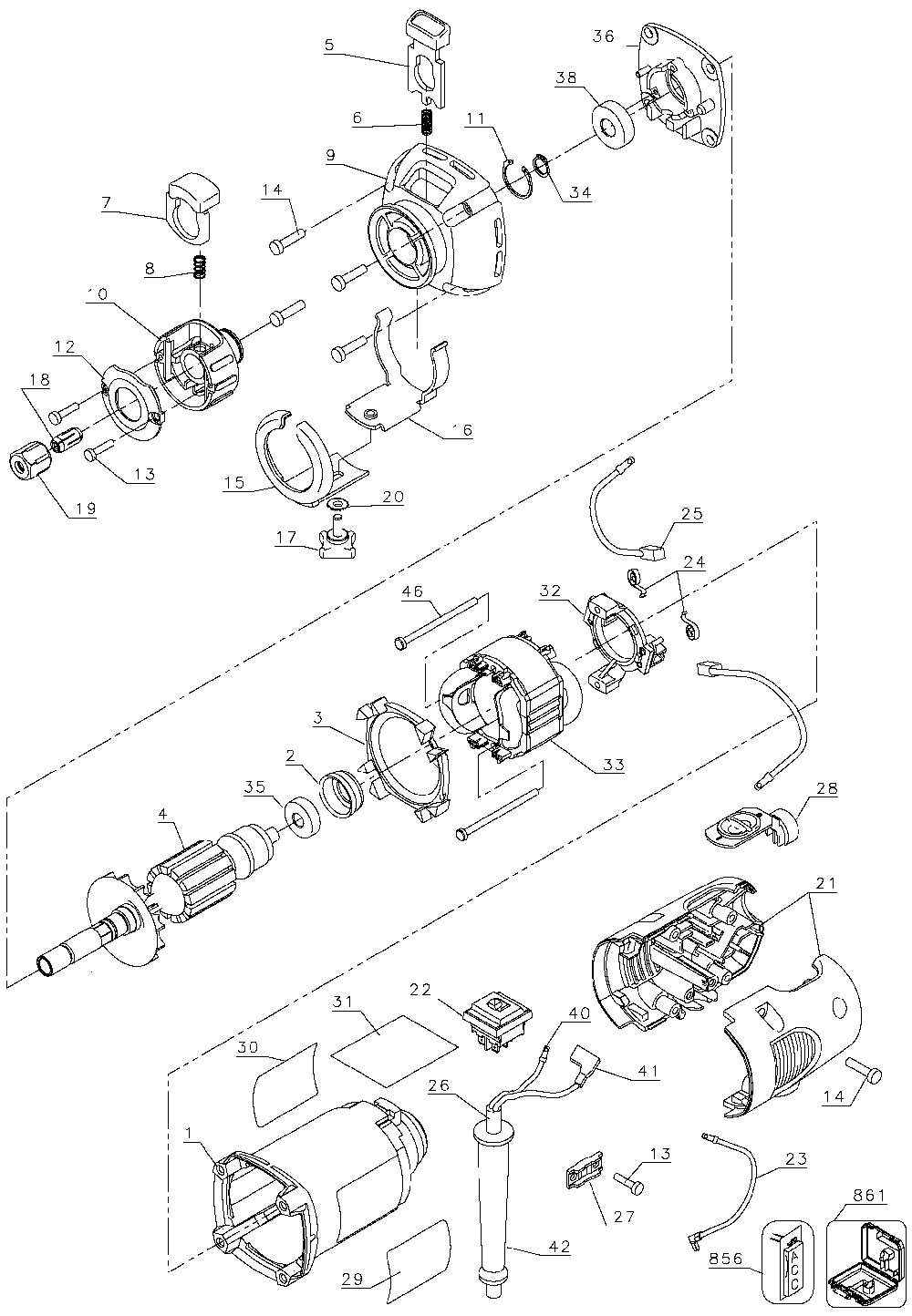 Spindle Lock Button N722124 - OEM DeWALT - eReplacementParts.com