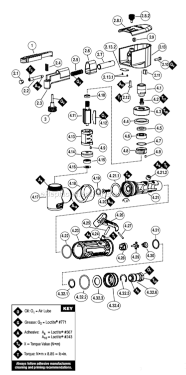 Contact Arm Assembly 11203 - OEM Dynabrade - eReplacementParts.com
