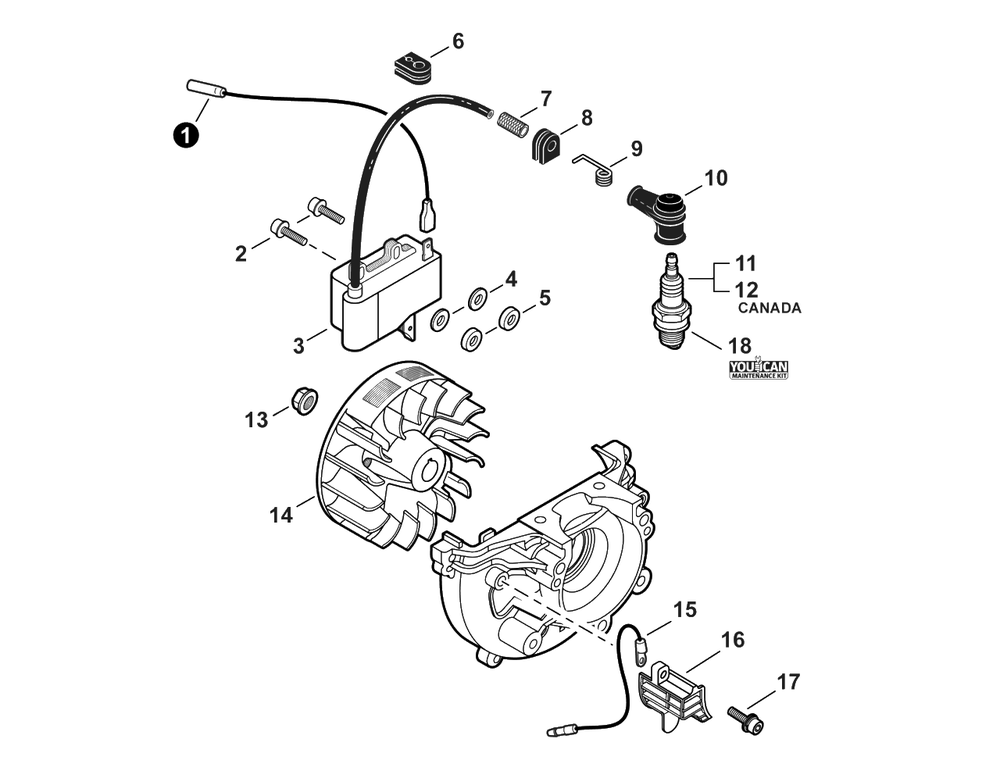Coil-ignition A411000252 - OEM Echo - eReplacementParts.com