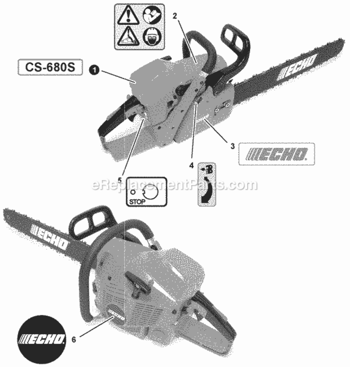 Label - Echo X502000900 - OEM Echo - eReplacementParts.com