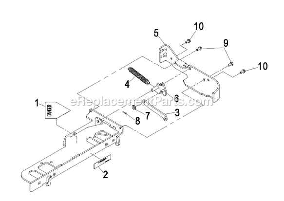OEM Exmark 109-3881-01 Bracket, Chute Pivot (Ultra Cut ...
