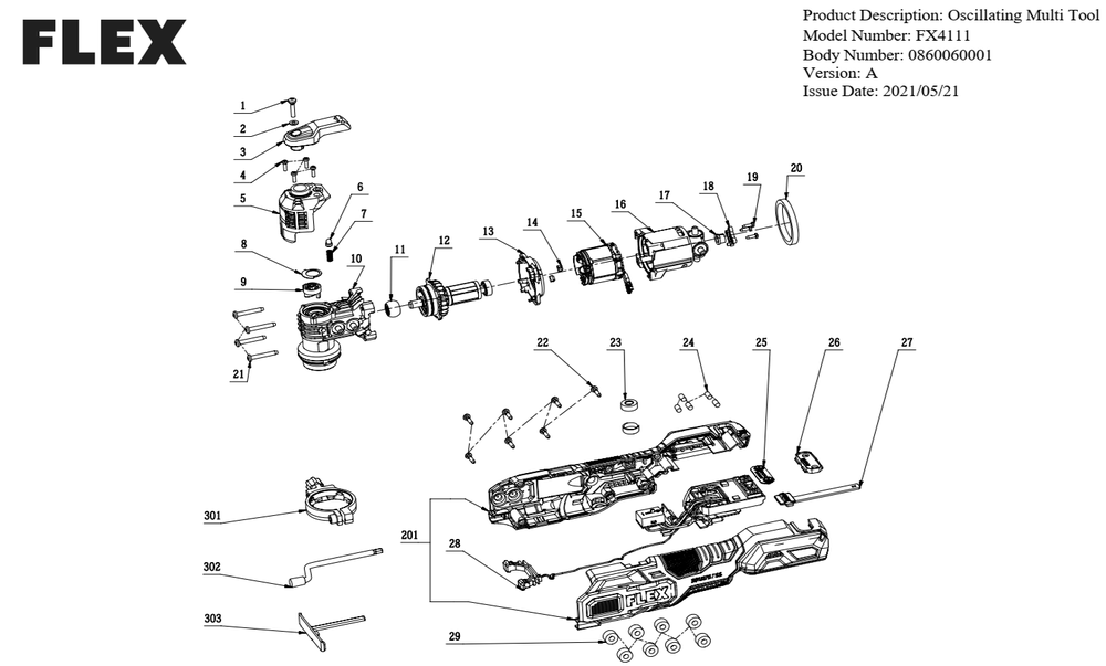Guide Fence Assembly 2827758001 - OEM Flex - eReplacementParts.com