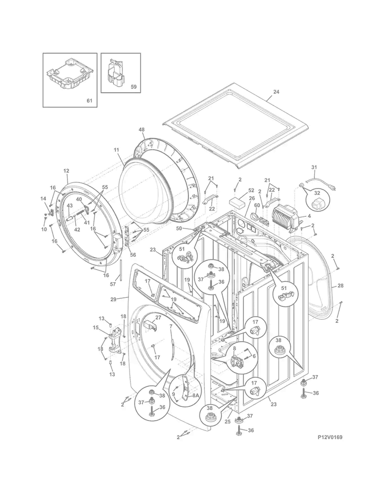 FRAME 5304505389 - OEM Frigidaire - eReplacementParts.com