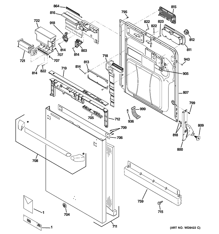 VENT BRACKET Assembly WD12X10383 - OEM General Electric ...