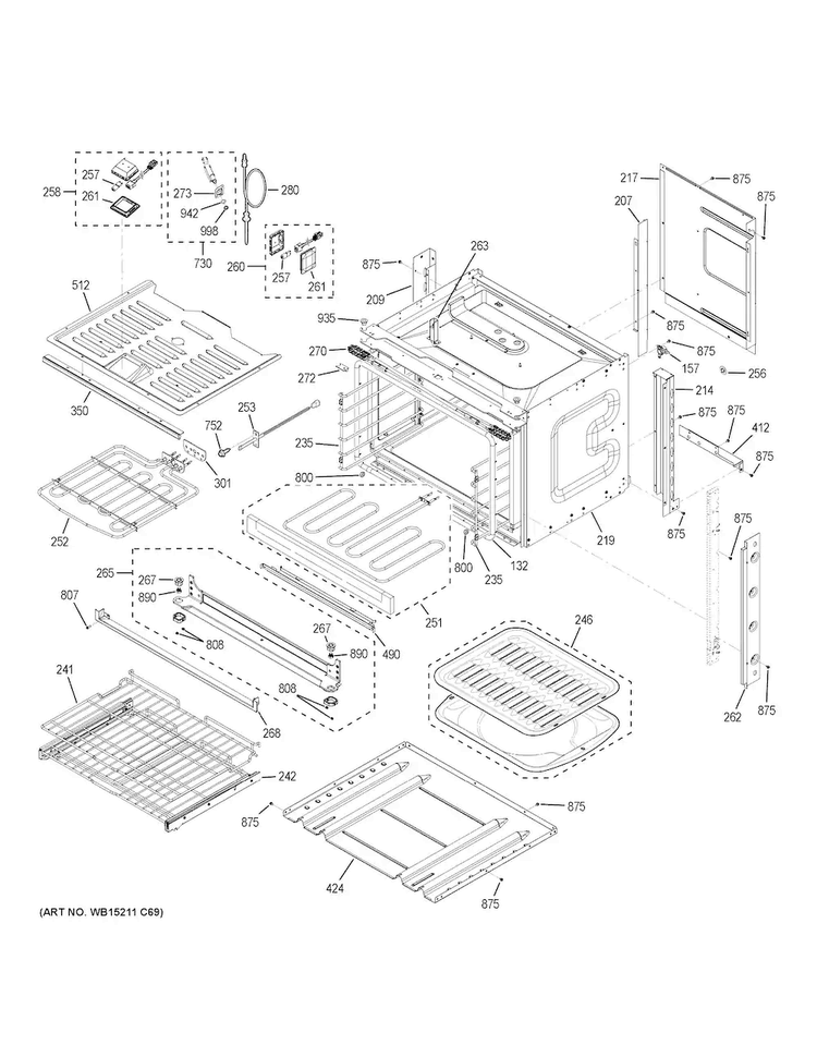 SUPPORT AND RECEIVER Assembly WB07X23763 - OEM General Electric ...
