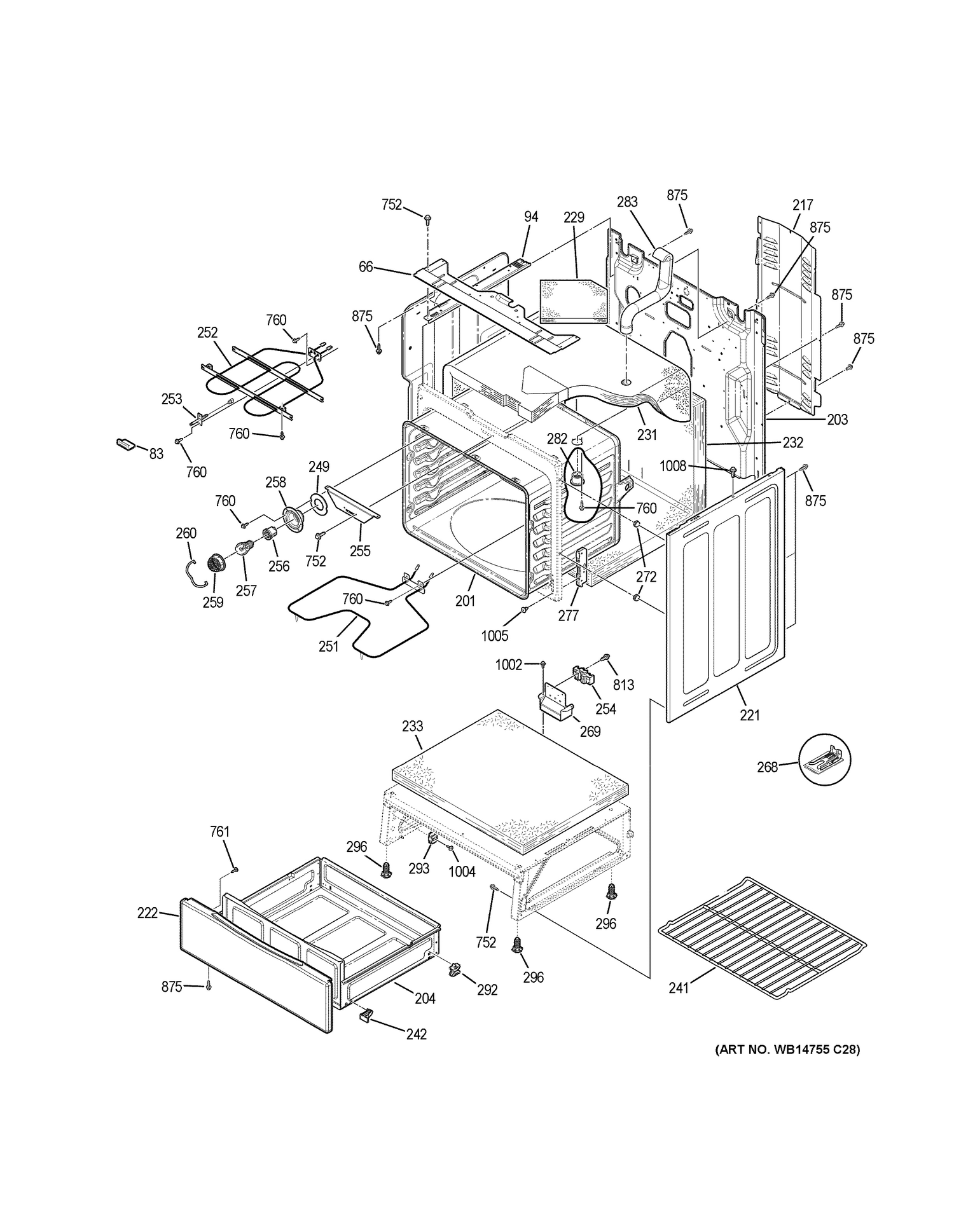 Oven Insulation (Bottom) WB35X29568 - OEM General Electric ...