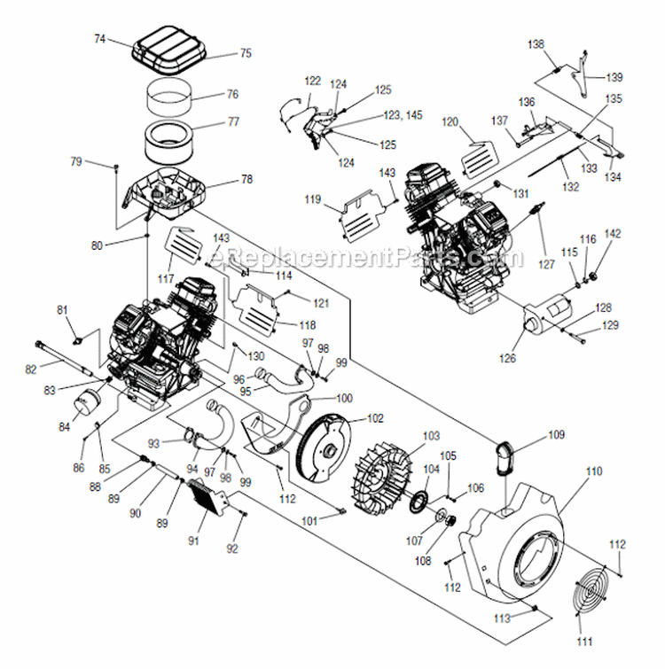 Assembly Mixer/airbox Gt990 Hs 0D8564ASRV - OEM Generac ...