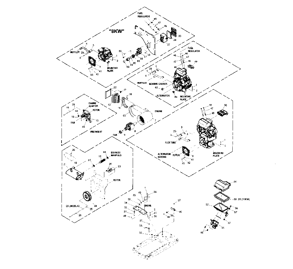 Assembly Airbox Hsb2013 Gth999 0K8424 - OEM Generac - eReplacementParts.com