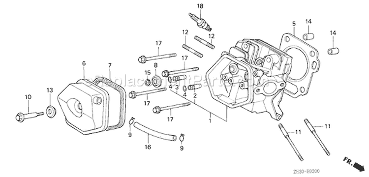 Head Cover Gasket 12391-ZE2-020 - OEM Honda - eReplacementParts.com
