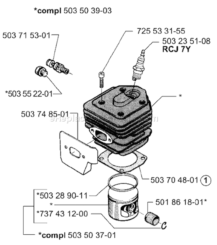 Decompression Valve 503715301 - OEM Husqvarna - eReplacementParts.com