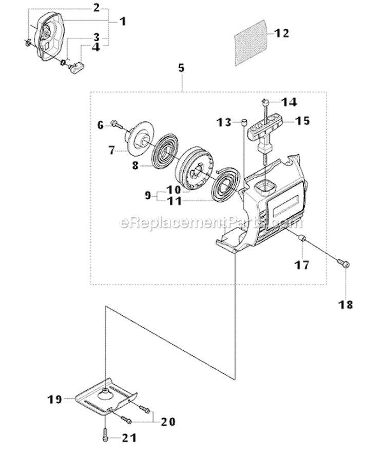 Starter Housing 537411602 - OEM Husqvarna - eReplacementParts.com