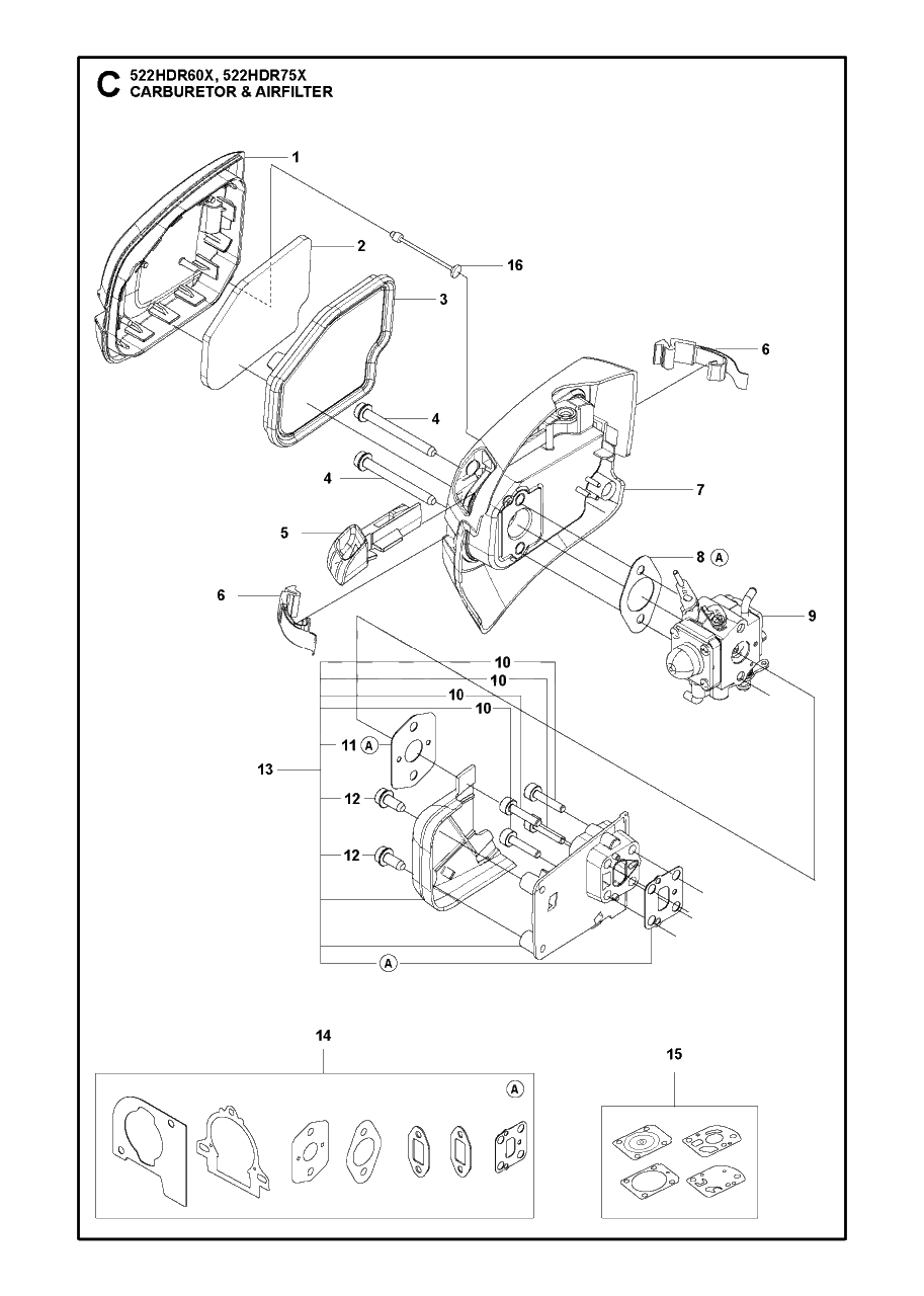 Carburetor Assembly 596658301 - OEM RedMax - eReplacementParts.com