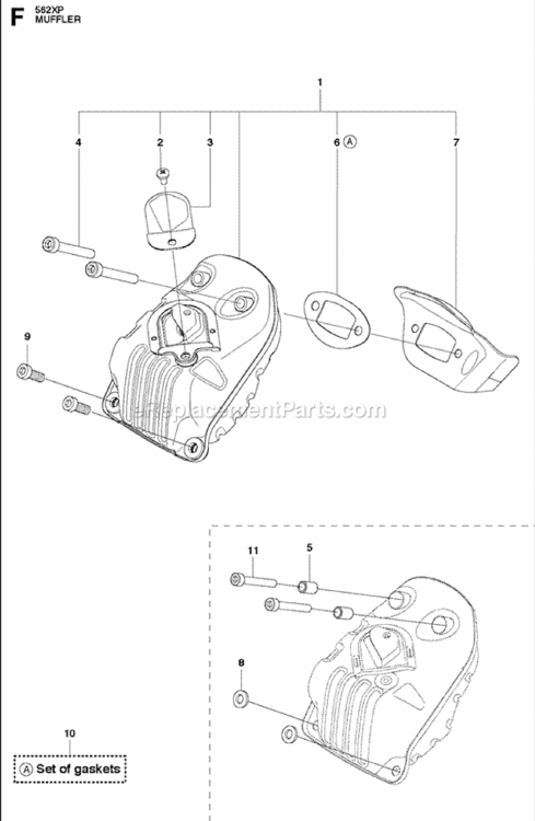Gasket 501813801 - OEM Husqvarna - eReplacementParts.com