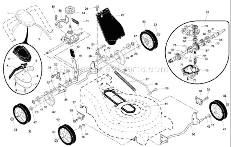 Wheel & Tire Assembly, Rear 581685101 - OEM Husqvarna ...