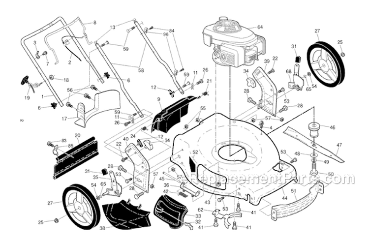 Lawn Mower Deflector 532426129 - OEM Husqvarna - eReplacementParts.com