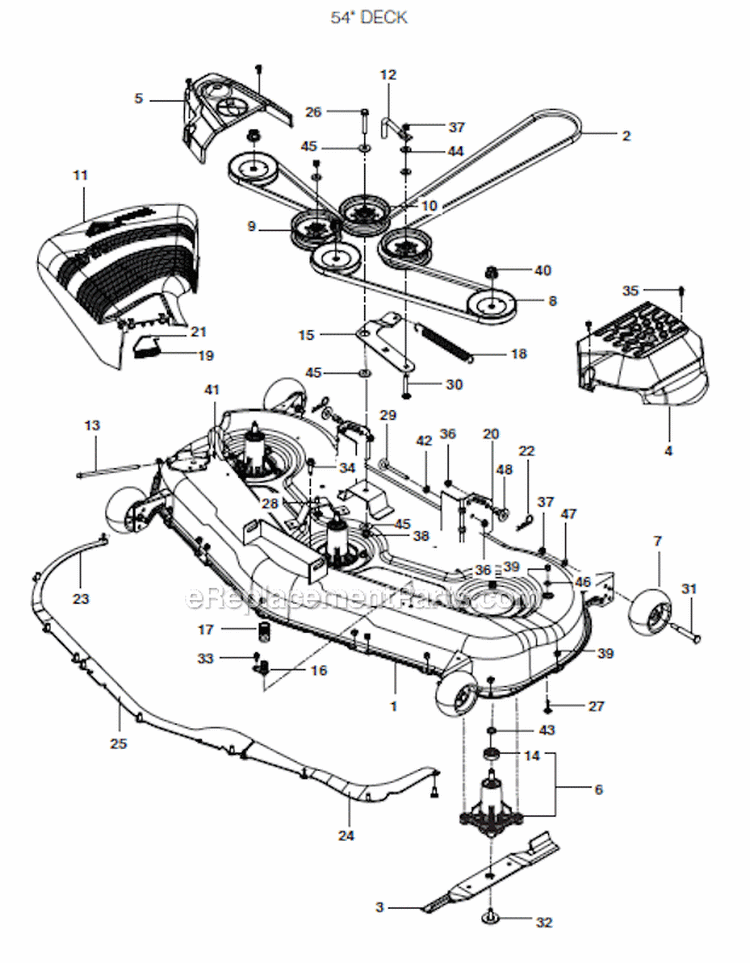Deck W/ Safety Decals 583909301 - OEM Husqvarna - eReplacementParts.com