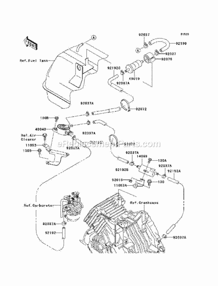 Fuel Pump 49040-0801 - OEM Kawasaki - eReplacementParts.com