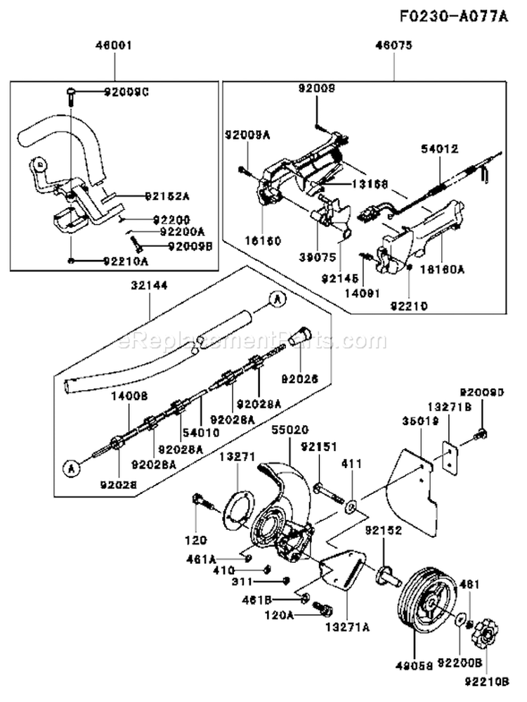 Nut,m5 92210-X001 - OEM Kawasaki - eReplacementParts.com
