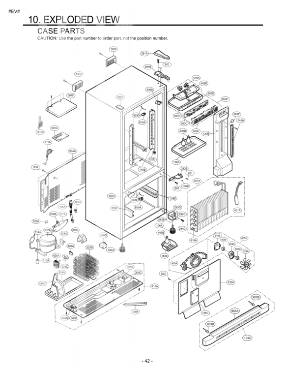 Evaporator Assembly 5421JJ1001B - OEM LG - eReplacementParts.com