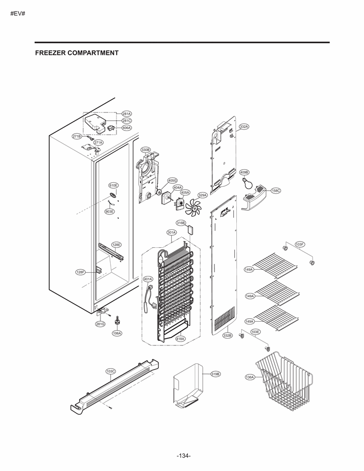 OEM LG ADL72916201 Evaporator Assembly - eReplacementParts.com