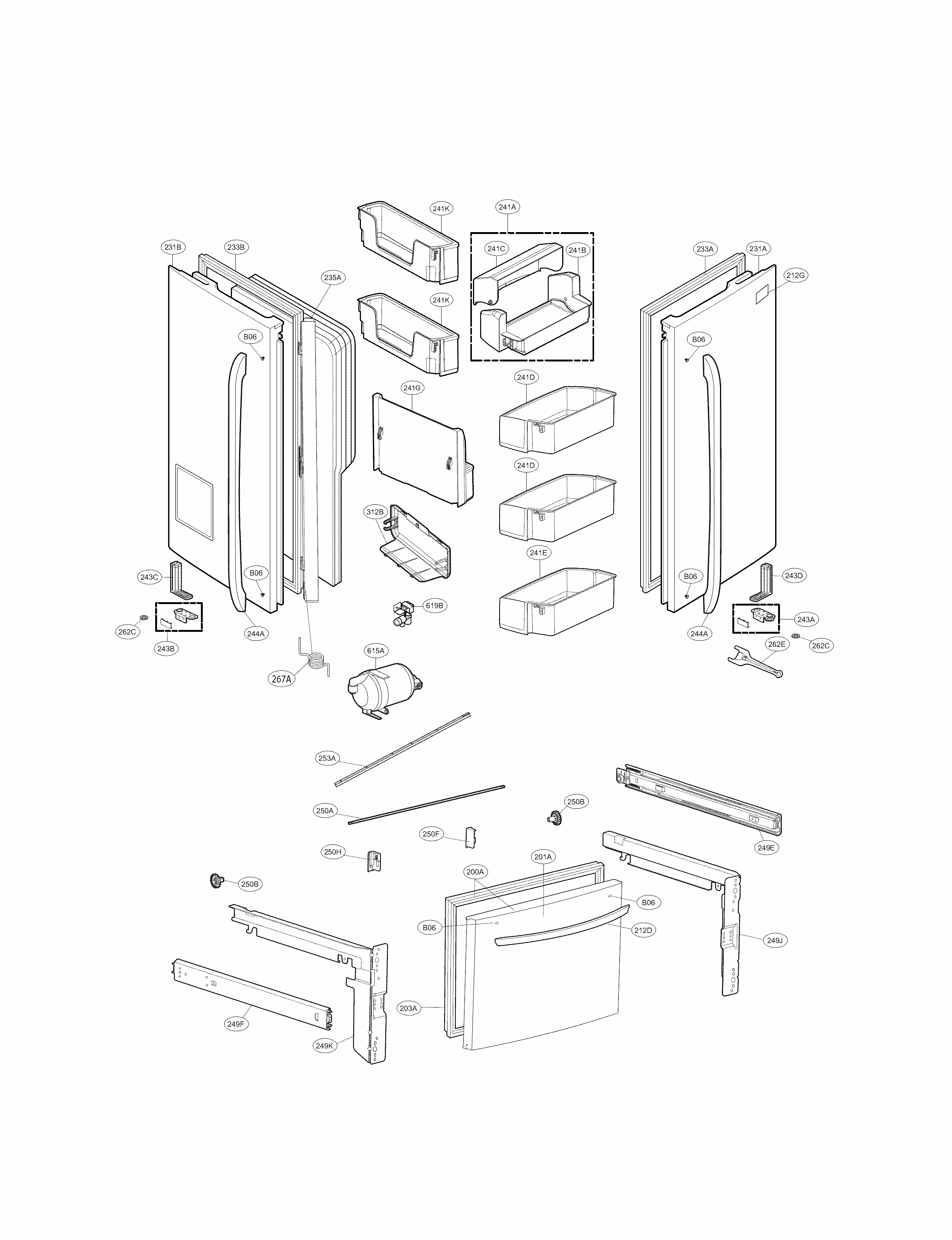 DOOR FOAM ASSEMBLY,REFRIGERATOR ADD73656035 - OEM LG ...