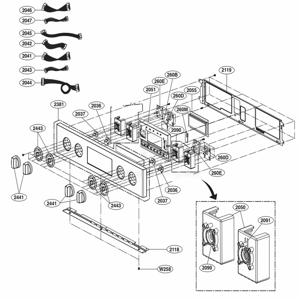 PCB ASSEMBLY,DIAL EBR80595801 - OEM LG - eReplacementParts.com