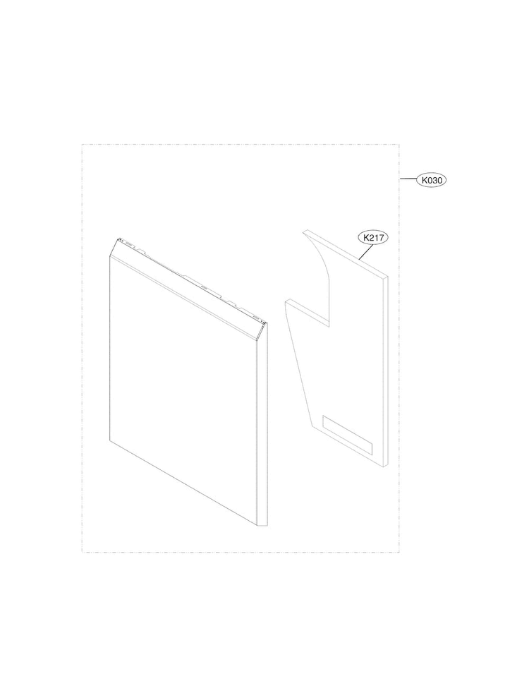 COVER ASSEMBLY,FRONT ACQ88048301 - OEM LG - eReplacementParts.com