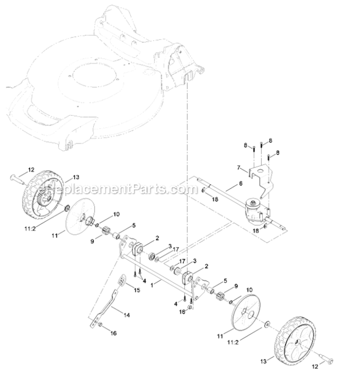 Wheel Assembly 127-0692 - OEM Toro - eReplacementParts.com