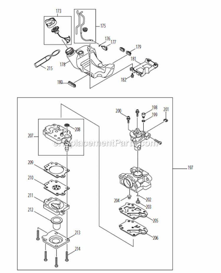 Metering Diaphragm Assembly 168620-7 - OEM Makita - eReplacementParts.com