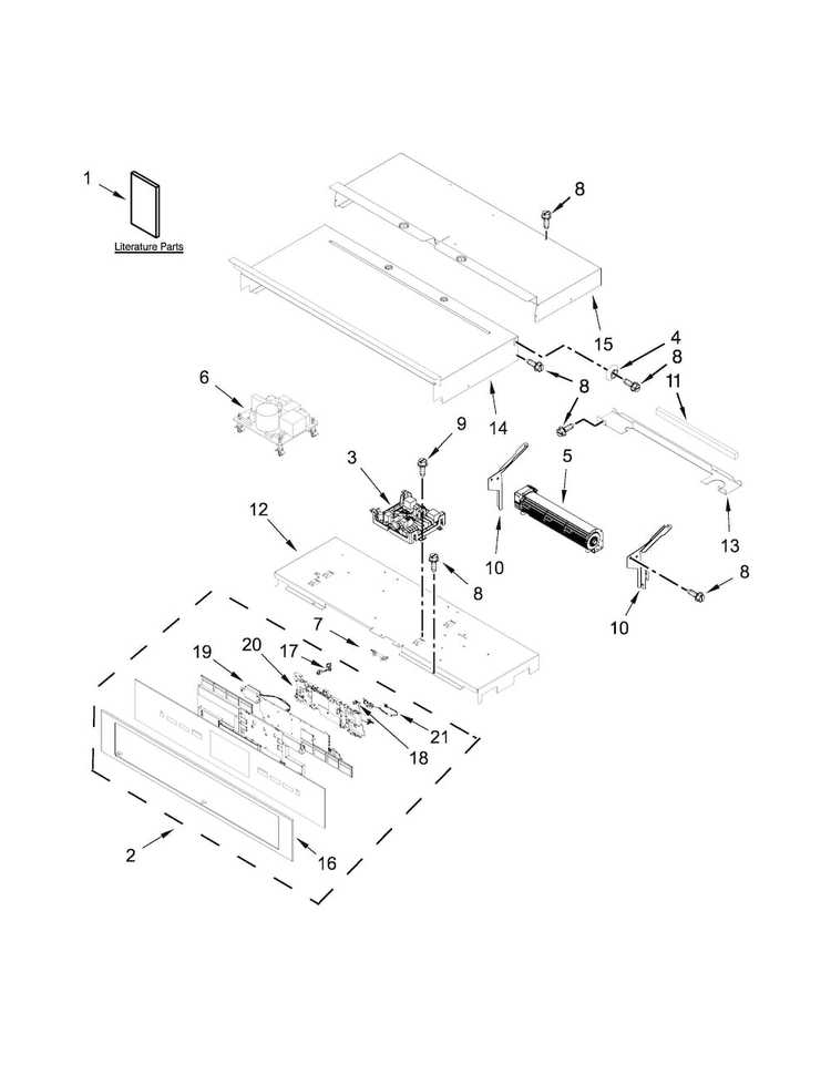 Touchpad Control Panel Assembly Stainless W11236887 - OEM Jenn-Air ...