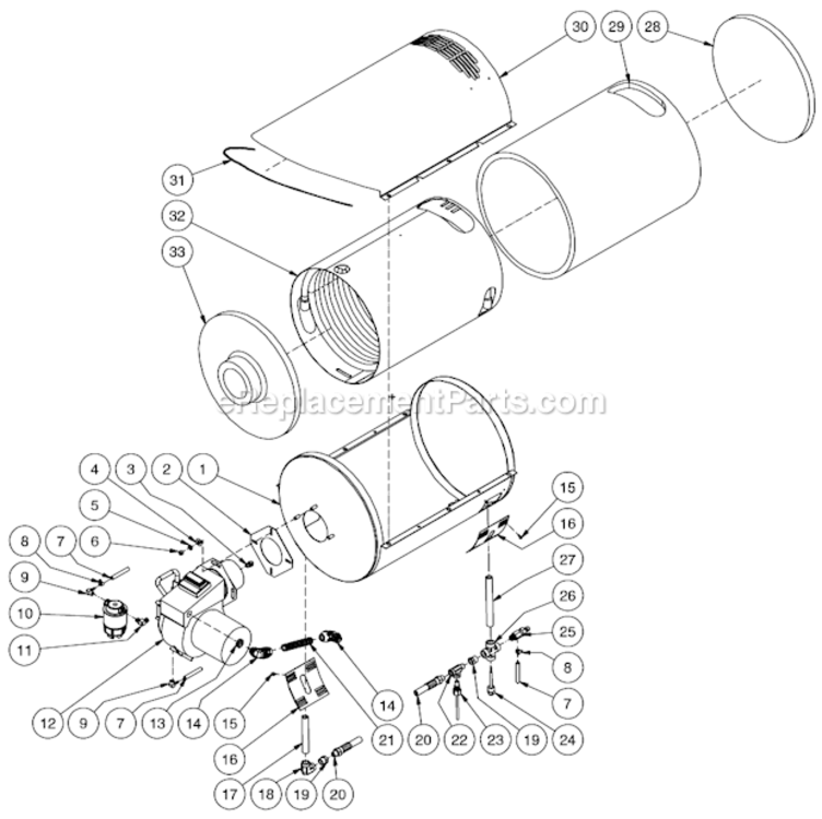 High Limit Temp Switch 32-0798 - OEM Mi-T-M - eReplacementParts.com