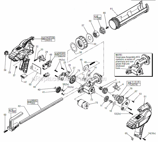 Rack Handle 31-44-3170 - OEM Milwaukee - eReplacementParts.com