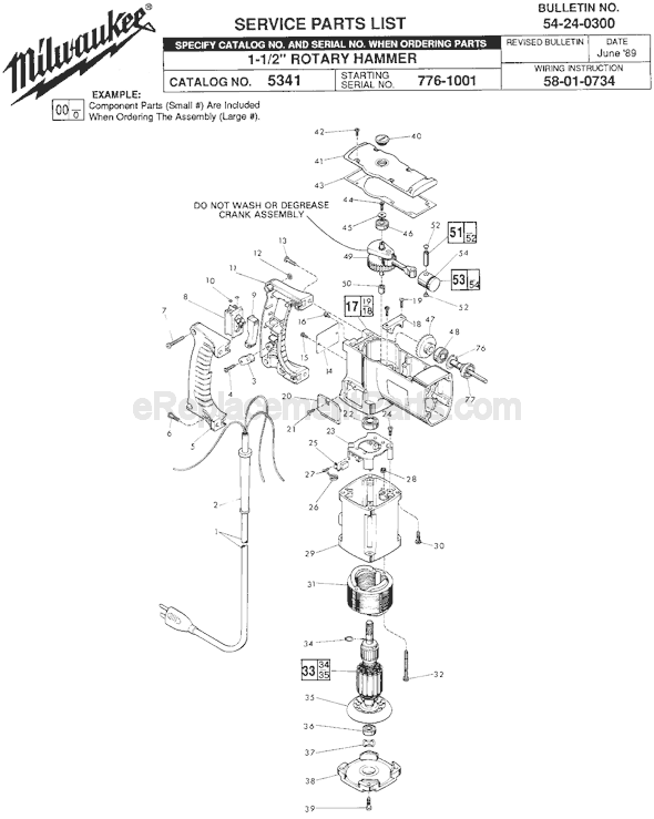 OEM Milwaukee 05-78-0440 M4X.7X10 Pan HD Screw - eReplacementParts.com