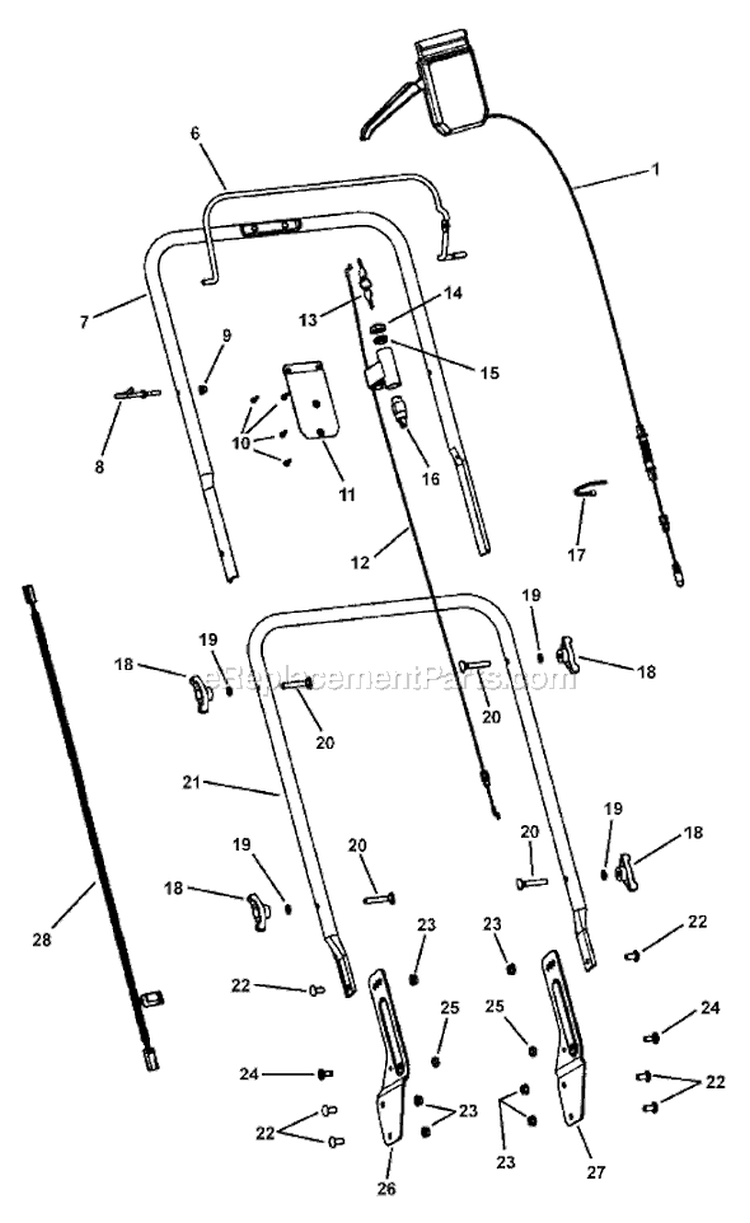 Cable, Bail, 21 Wbm 7101872MA - OEM Murray - eReplacementParts.com