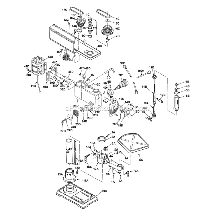 Belt-V M24 I-2-6-1 P30-120-17C - OEM Rikon - eReplacementParts.com