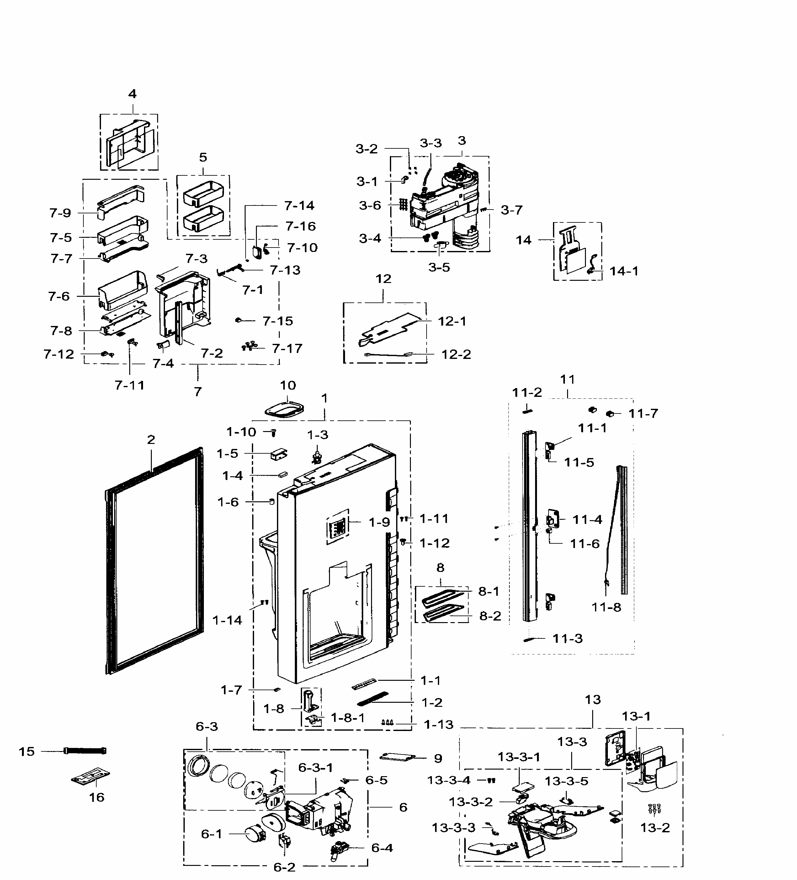 Shelf Guard (Middle) DA63-07762A - OEM Samsung - eReplacementParts.com