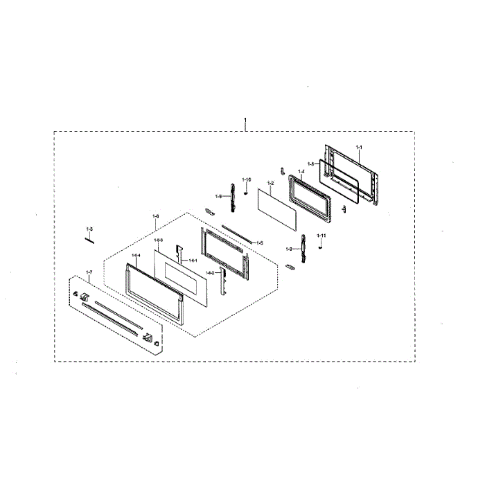 Door Assembly DE64-02972A - OEM Samsung - eReplacementParts.com