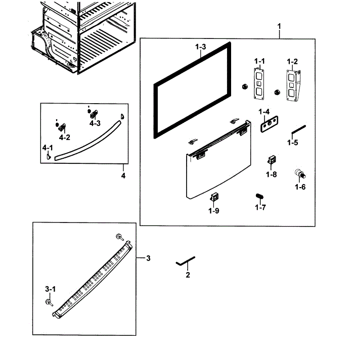 Door Assembly DA82-01340L - OEM Samsung - eReplacementParts.com
