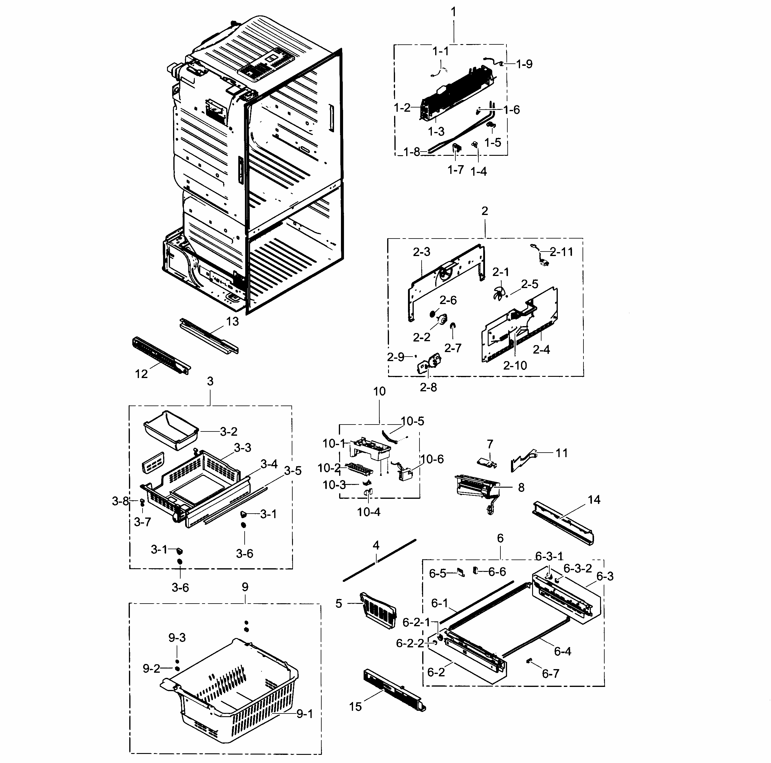 Drawer Guide Assembly DA61-08287A - OEM Samsung - eReplacementParts.com