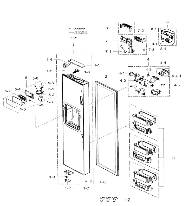 Door Foam Assembly DA82-02518A - OEM Samsung - eReplacementParts.com