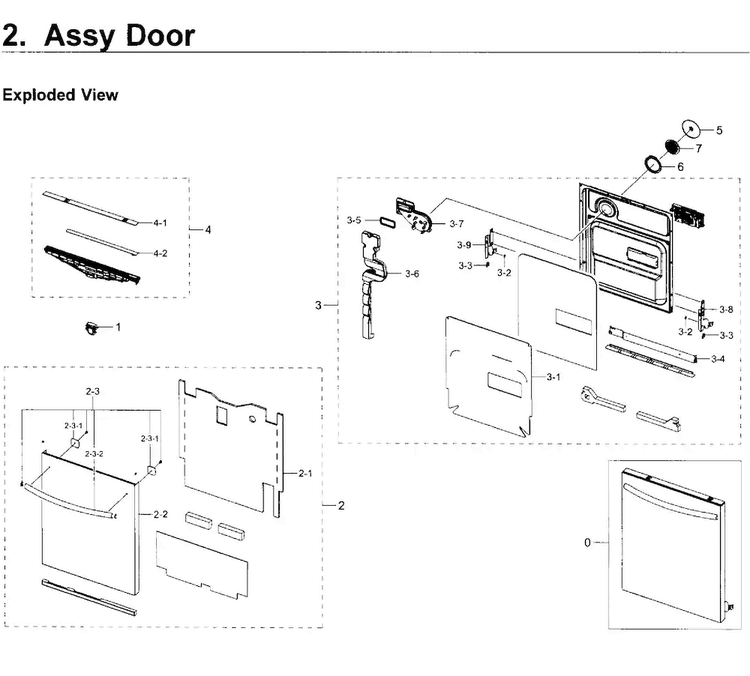 Door Assembly Outer DD82-01325A - OEM Samsung - eReplacementParts.com