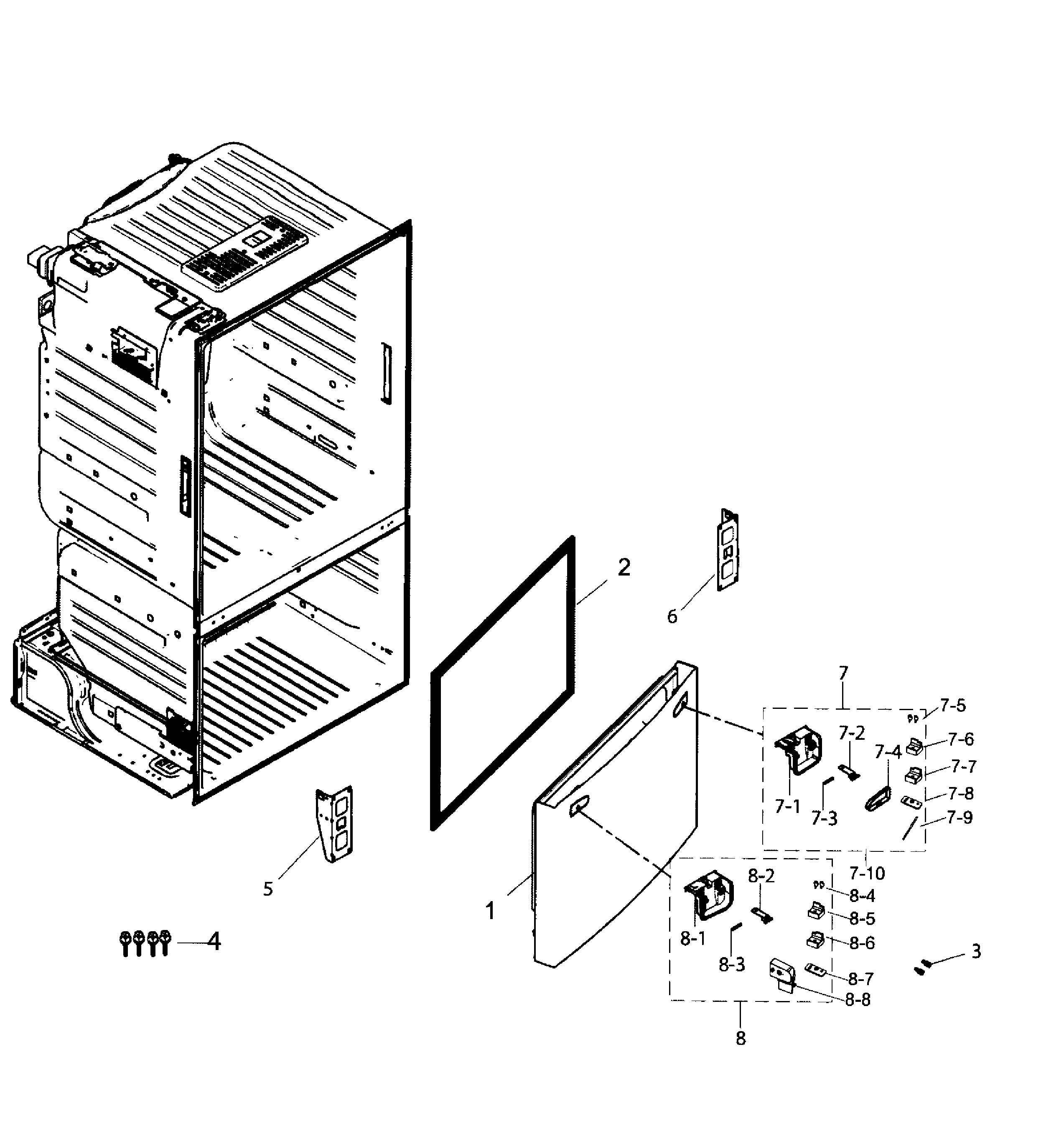Door Foam Assembly DA82-02517E - OEM Samsung - eReplacementParts.com