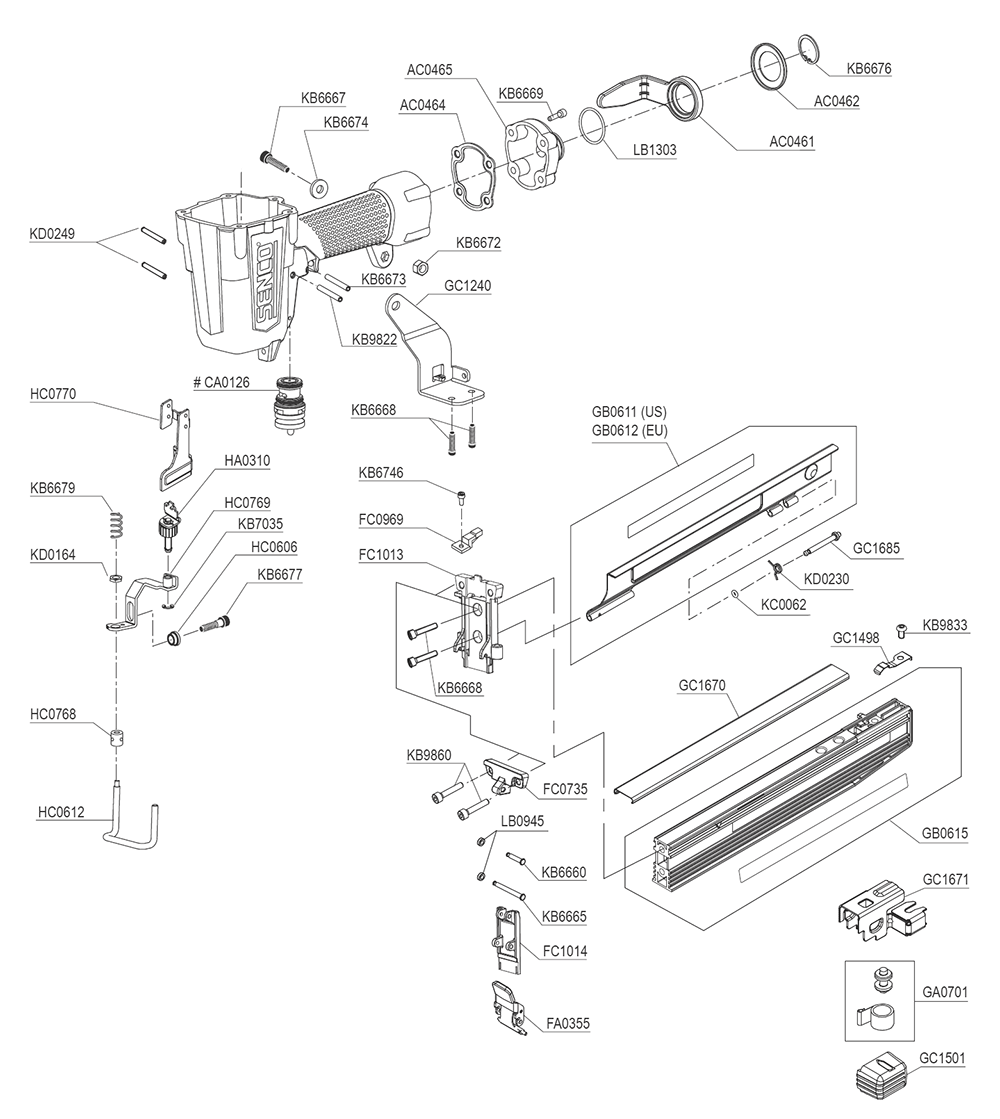 Guide HC0770 - OEM Senco - eReplacementParts.com