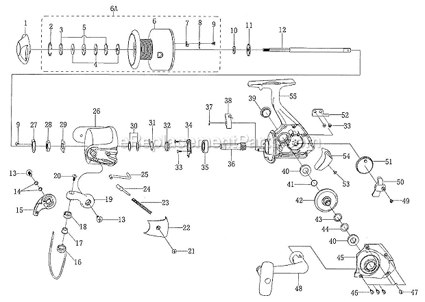 Bail Arm Guide 1208350 - OEM Shakespeare - eReplacementParts.com
