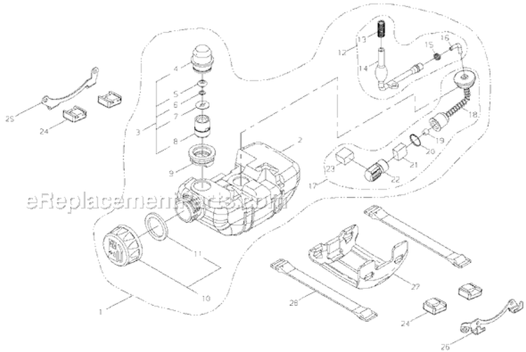 Fuel Tank Assembly P021017871 - OEM Shindaiwa - eReplacementParts.com