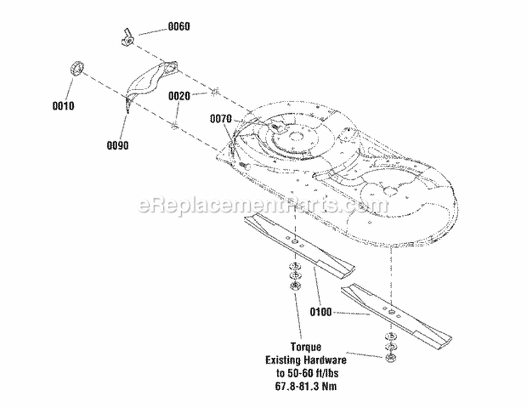 Cover/mulch 38/40/42 95080E701MA - OEM Murray - eReplacementParts.com